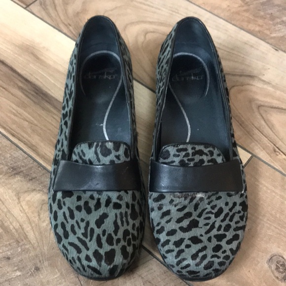 Dansko | Shoes | Dansko Oksana Gray Animal Print Mules 40 | Poshmark